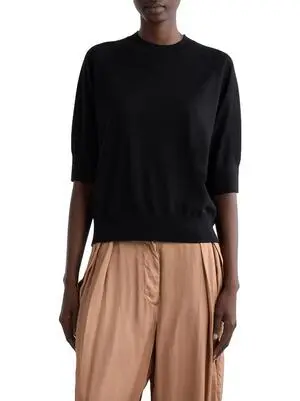 Dries Van Noten Tuan Merino Wool Sweater - Black