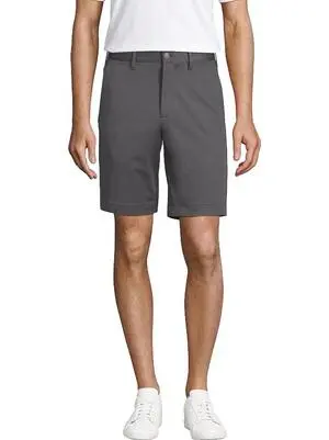 LANDS' END Traditional Fit 9" Flex Performance Golf Shorts - Charcoal