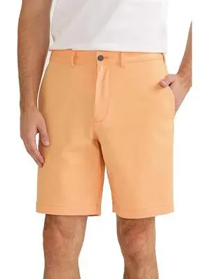 LANDS' END Lands' End Traditional Fit 9" Flex Performance Golf Shorts Orange Mist