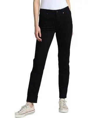 LANDS' END Lands' End Recover Mid Rise Straight Leg Jeans