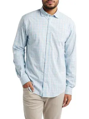 JOHNNIE-O Burleigh Check Stretch Button-up Shirt