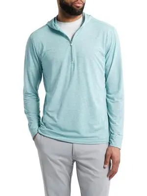 Johnnie-o Welsey Performance Half Zip Hoodie - Green Grass