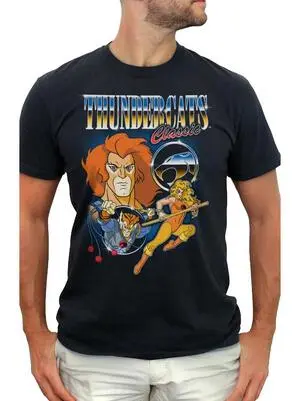 THUNDERCATS Classic Cats Poster Graphic T-shirt - Black
