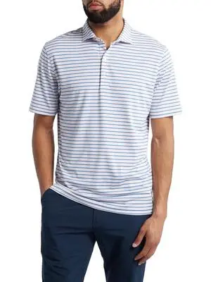 Johnnie-o Bronte Stripe Prep-formance Golf Polo - Porto Pink