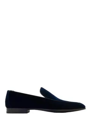 Magnanni Velvet Suede Loafers - Blue