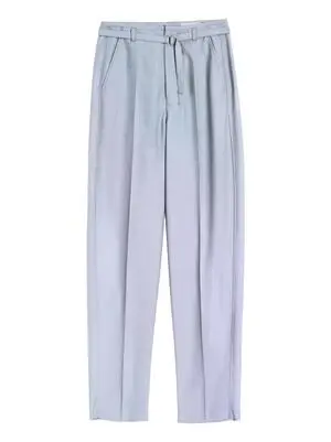LEMAIRE Belted Tailored Trousers - Grey