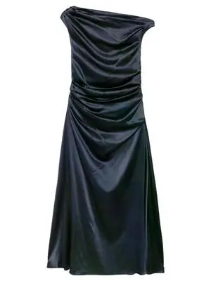 Staud Phare Silk Dress - Blue