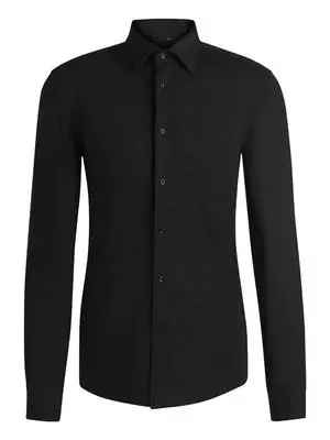 BOSS Mini-check Shirt - Black