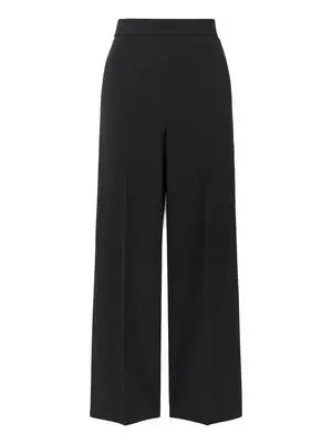 JOSEPH Alane Pleated Cady Wide-leg Pants - Black