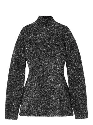 BALENCIAGA Balenciaga Sequined Knitted Turtleneck Sweater