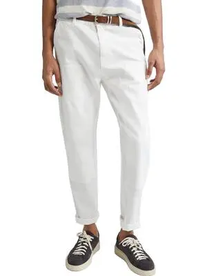 Eleventy Stretch Cotton Carpenter Pants - 01 White