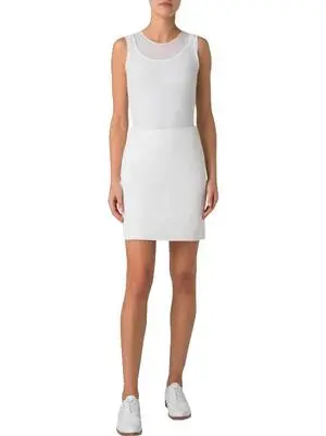 AKRIS Akris High-Waist Cotton & Silk Skirt