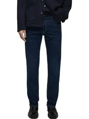Mango MANGO Patrick Slim Fit Jeans Dark Blue
