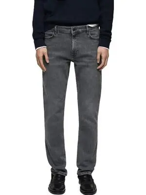 Mango MANGO Patrick Slim Fit Jeans Denim Grey