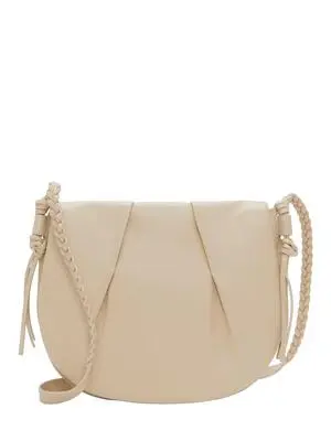 Vince Camuto Vince Camuto Espen Leather Saddle Bag Light Beige
