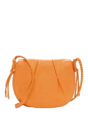 Vince Camuto Vince Camuto Espen Leather Saddle Bag Medium Orange