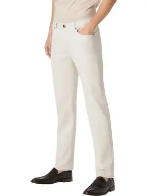 Bugatchi Preston Straight Leg Five Pocket Pants - Stone