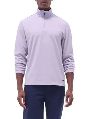 Bugatchi Bugatchi Quarter Zip Performance Pullover Lilac