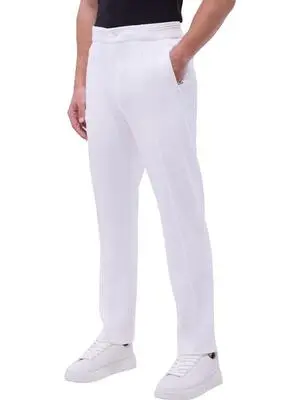 Bugatchi Soft Touch Pintuck Pants - Chalk