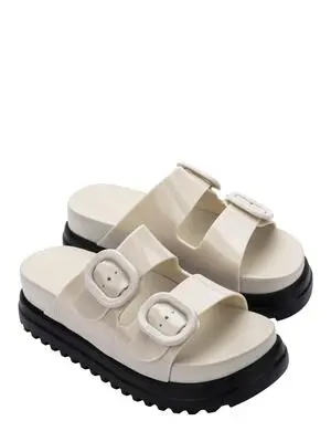 Melissa Cozy Platform Sandals - Black/ Beige