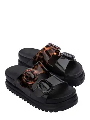 Melissa Cozy Platform Sandals - Black/ Tortoiseshell