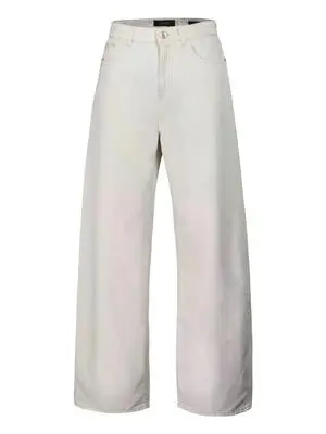 MOORER Wide-leg Jeans - Neutrals