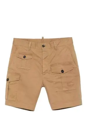 Dsquared2 Twill Cargo Shorts - Brown