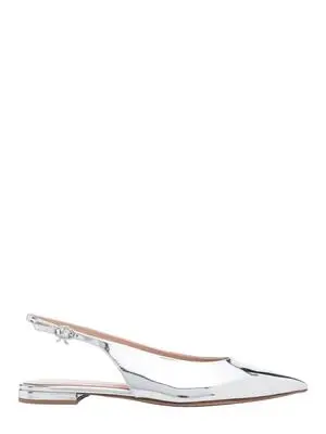 GIANVITO ROSSI Ballerina Flat - Silver