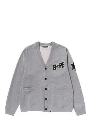 A BATHING APE Sta Sweat Cardigan - Grey