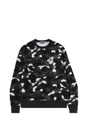 A BATHING APE City Camo Large Ape Head Crewneck - Black