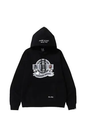 A BATHING APE X Neighborhood Relaxed Fit Pullover Hoodie - Black