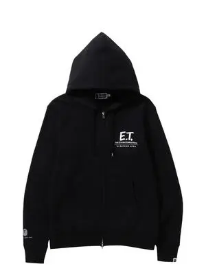 A BATHING APE BAPE X E.T. Ape Head Zip Hoodie Black