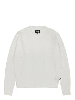 StÜssy Cable Loose Knit Sweater - White