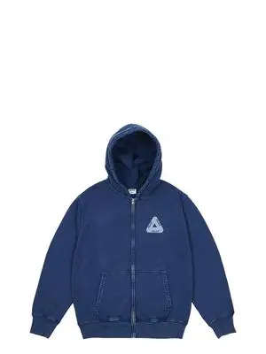 PALACE Pigment Wash Tri-ferg Full Zip Hood - Blue