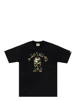 A BATHING APE 1st Camo College Tee /yellow - Black