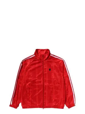 A BATHING APE Fans Scarf Track Jacket - Red