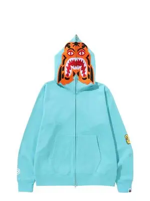 A BATHING APE Tiger Full Zip Hoodie - Green