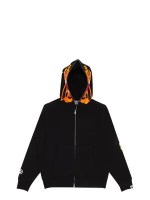A BATHING APE Tiger Full Zip Hoodie - Black