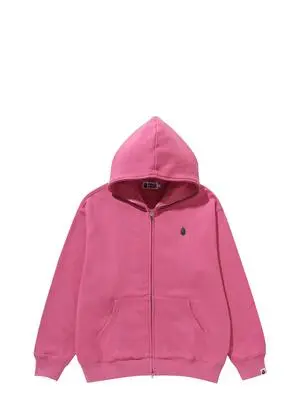 A BATHING APE Metal One Point Full Zip Hoodie - Pink