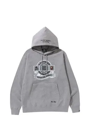 A BATHING APE X Neighborhood Relaxed Fit Pullover Hoodie - Grey