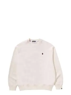 A BATHING APE Ape Head Crewneck - White