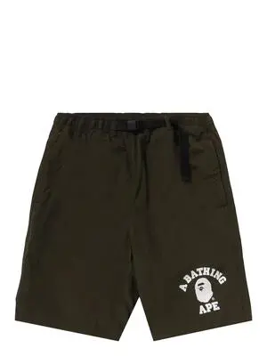 A BATHING APE College Beach Shorts - Green
