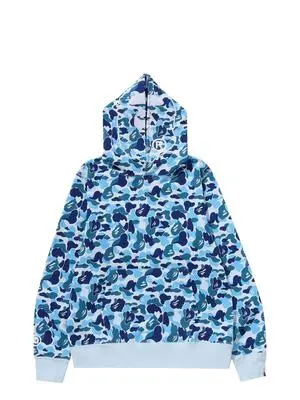 A BATHING APE Abc Camo 2nd Ape Pullover Hoodie - Blue