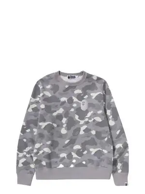 A BATHING APE City Camo Ape Head Crewneck - Grey