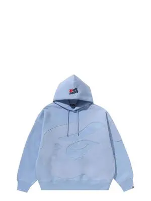 A BATHING APE Head Patch Pullover Hoodie - Blue