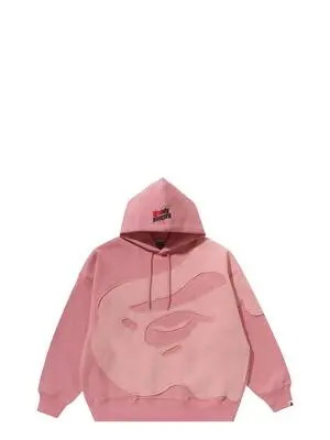A BATHING APE Head Patch Pullover Hoodie - Pink