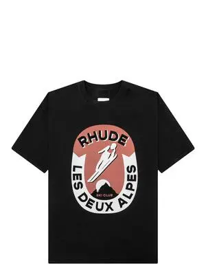 Rhude Les Deux Alpes Tee - Black
