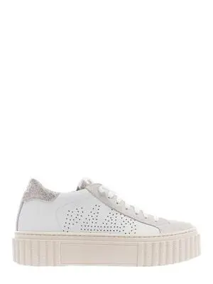 P448 Creeper Platform Sneakers - Silver Dust