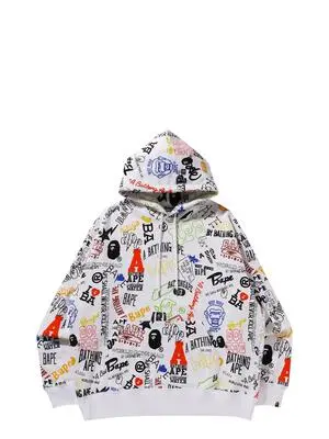 A BATHING APE BAPE Hand Draw Pullover Hoodie