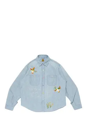 HUMAN MADE Chambray Work Shirt 'indigo - Blue